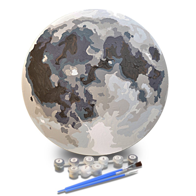 Moon Paint by Number - Etsy