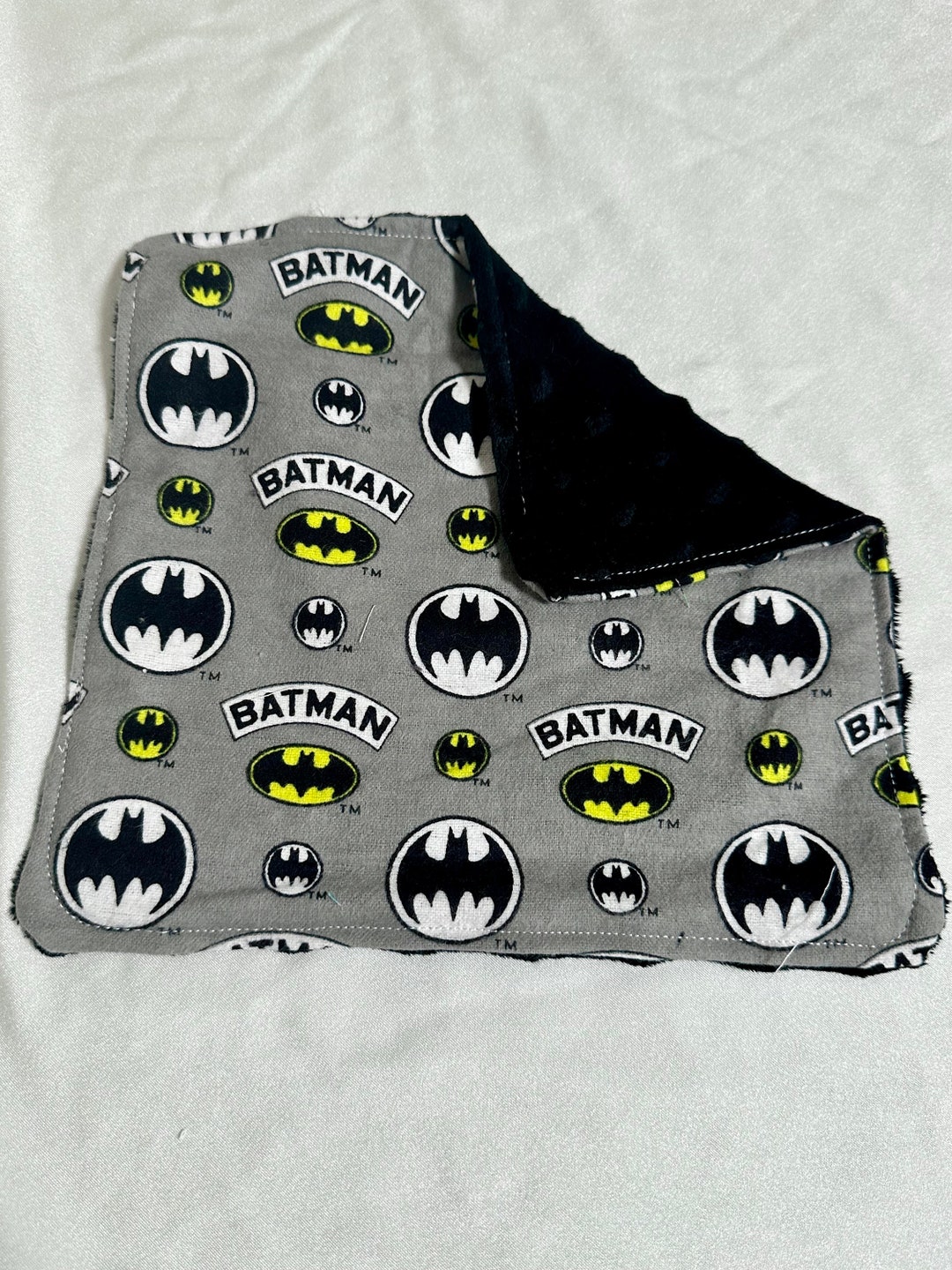 Bat Themed Baby Wash Cloth Made With Licensed Batman Fabrictoddler Wash ...