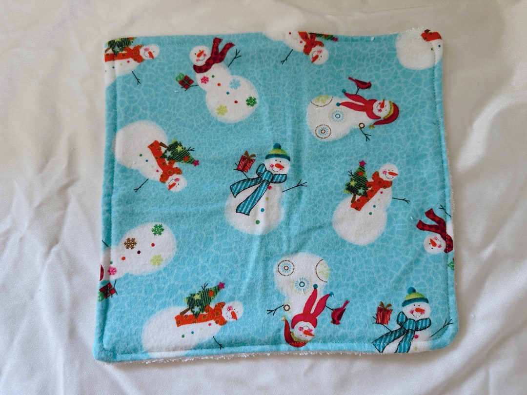 Snowmen Christmas Wash Cloth| Kitchen Wash Cloth |bath| Stocking ...