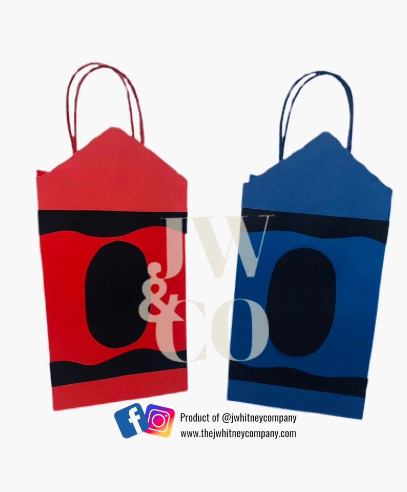 Crayon Bags/ Crayon Party Favor/ Colorful Goodie Bags/ Birthday Bags ...