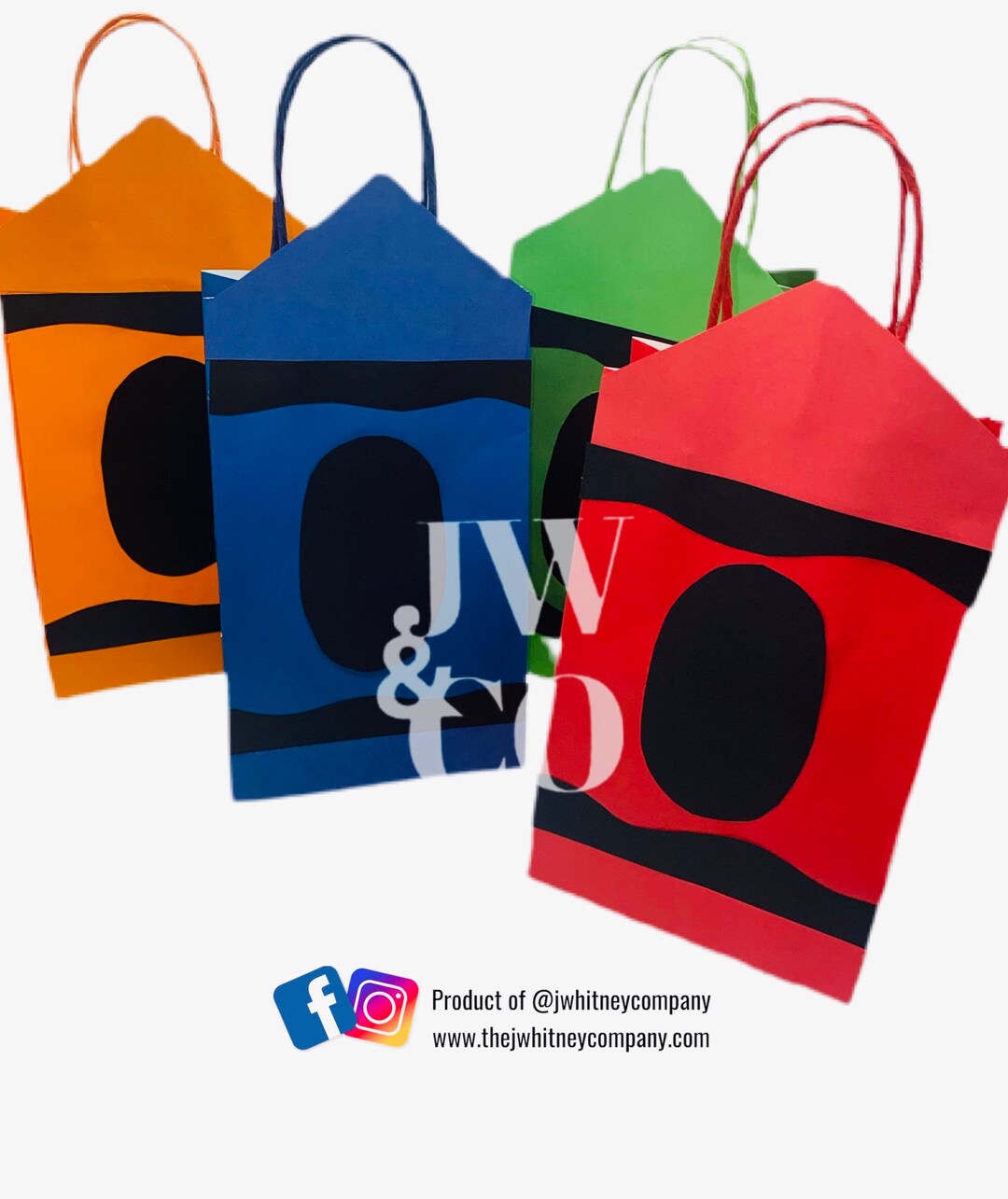 Crayon Bags/ Crayon Party Favor/ Colorful Goodie Bags/ Birthday Bags ...