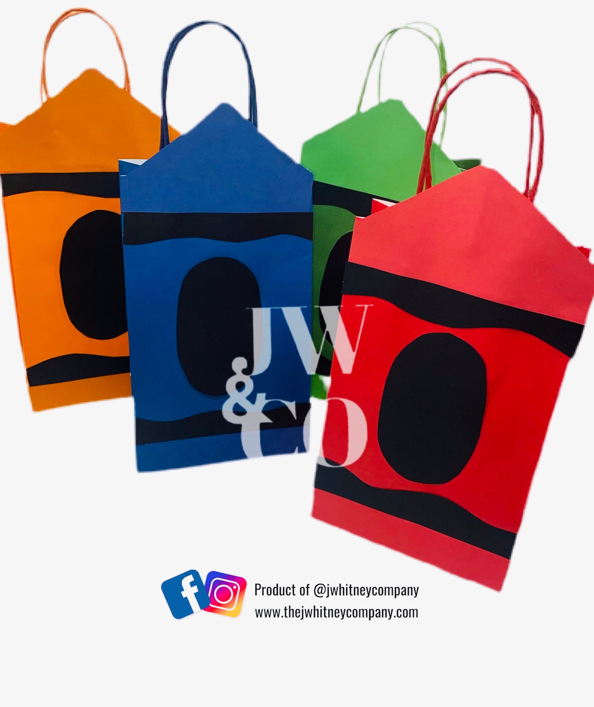 Crayon Bags/ Crayon Party Favor/ Colorful Goodie Bags/ Birthday Bags ...