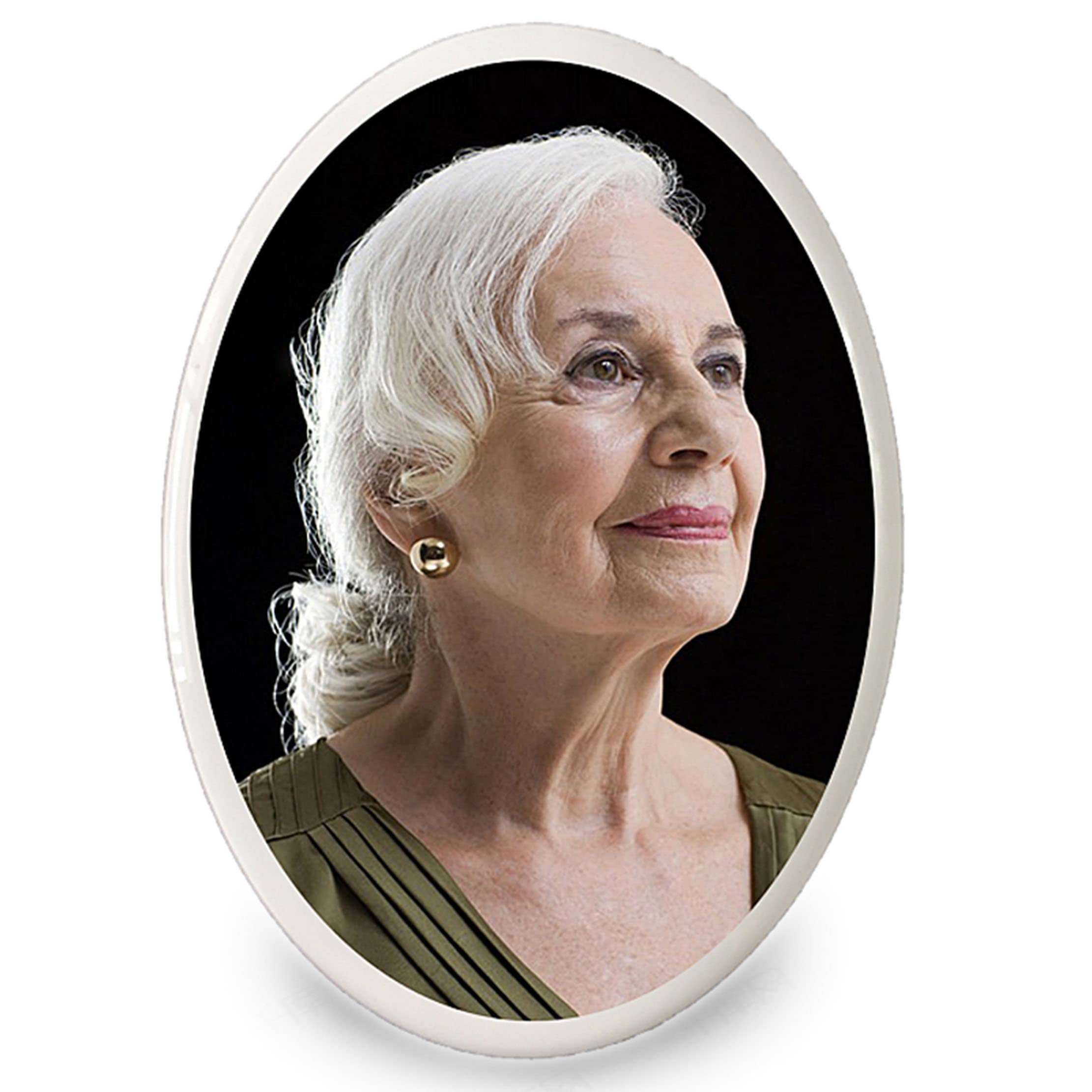 Ceramic Photo Memorial Porcelain Memorial Plaque Personalized Full ...