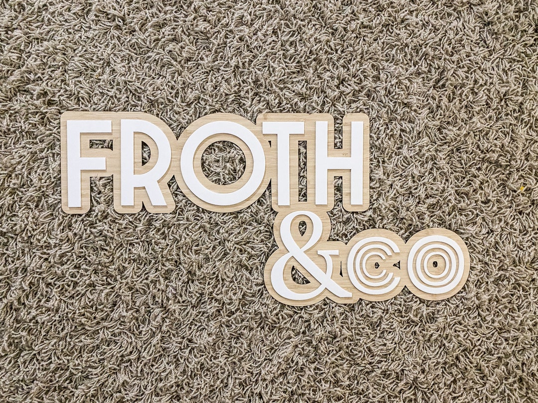 Kids Bamboo Layered Wall Mount Names - Etsy
