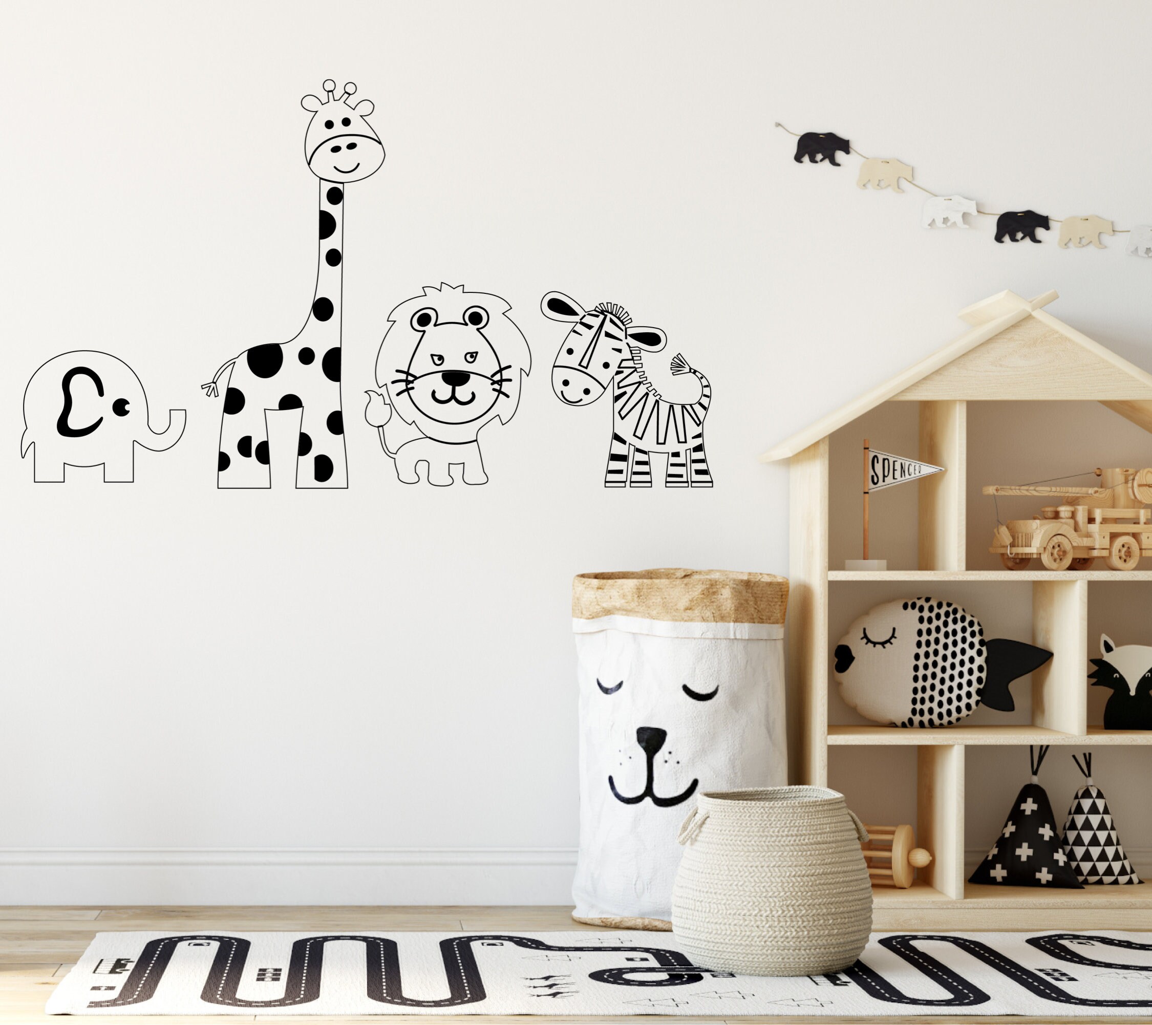 Jungle Theme Animal Wall Mounts - Etsy