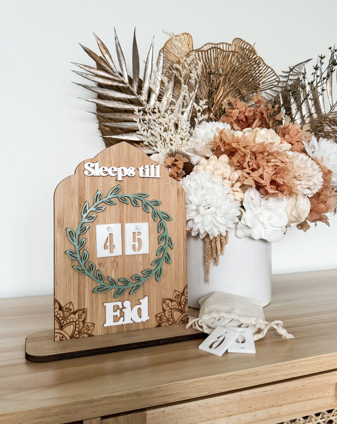 Sleeps Till Eid Floral Design - Etsy