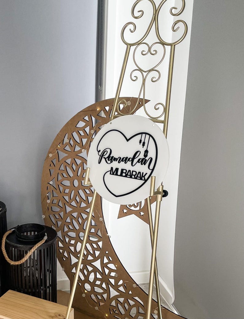 Ramadan Mubarak Layered Disc Signage - Etsy