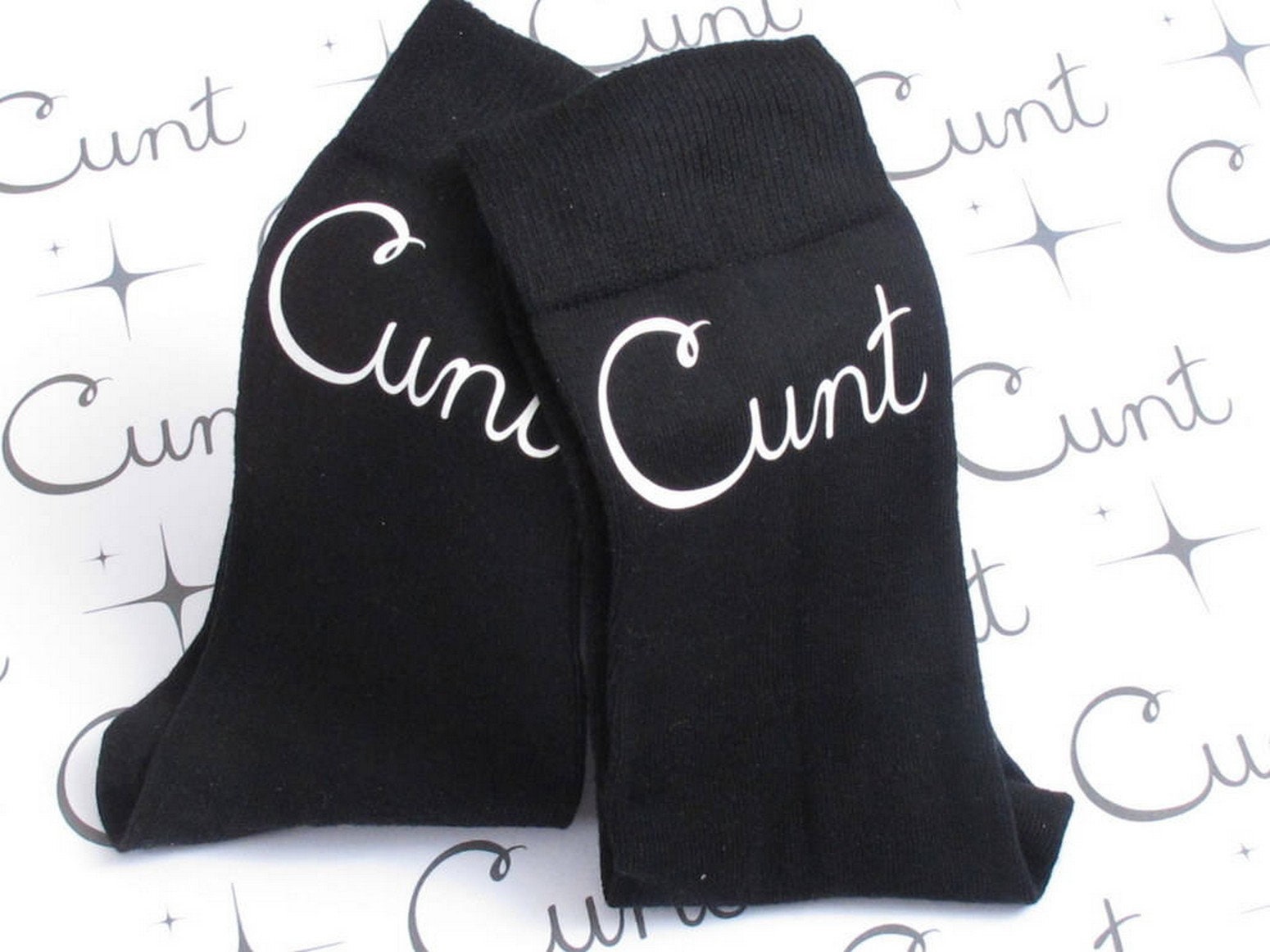 Pair of Cnt Socks Joke Rude Insult Surprise Gag Gift Funny - Etsy