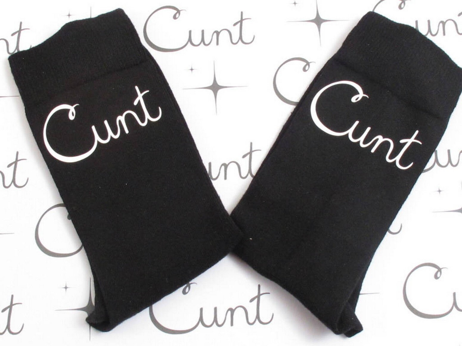 Pair of Cnt Socks Joke Rude Insult Surprise Gag Gift Funny - Etsy
