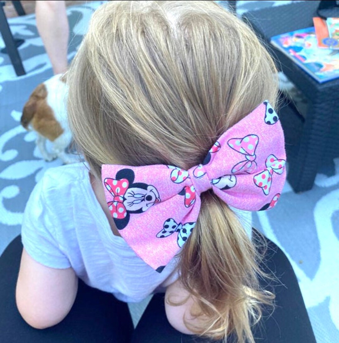 Minnie Mouse Bow, Pink Minnie Bow, Hair Bow - Etsy