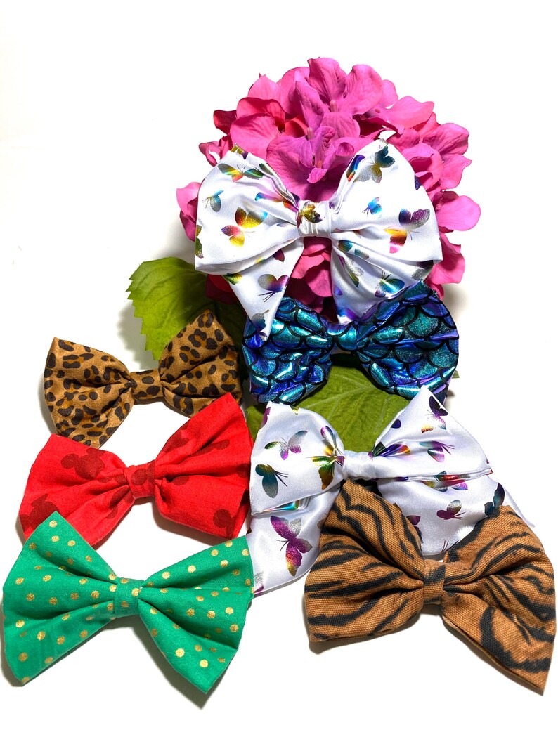 Cheetah Print Animal Bow, Animal Hair Clip, Girl Bow, Girls Safari ...