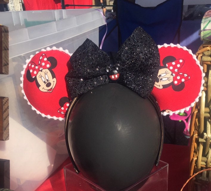 Minnie Mouse Inspired Ears Mickey mouse ears Red Minnie | Etsy