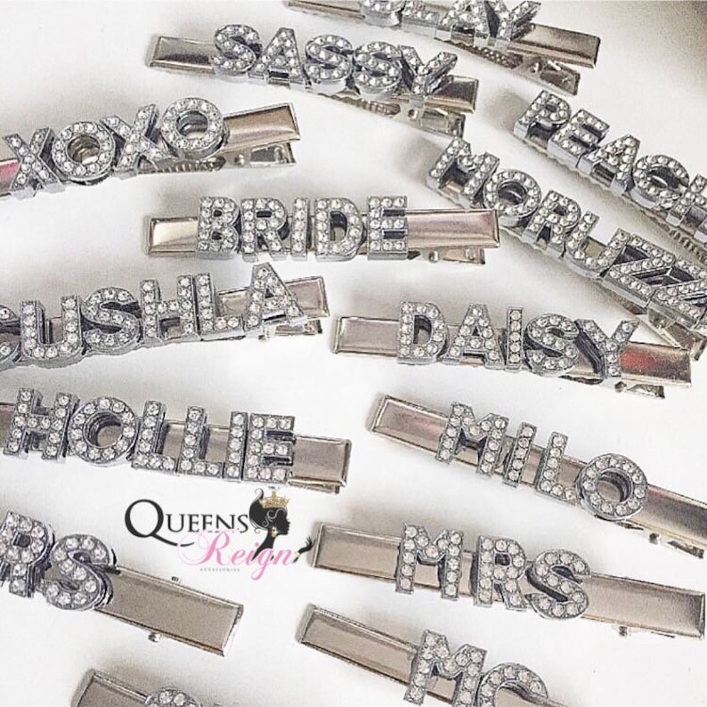 Personalised Hair Clip, Custom Hair Clip, Customised Hair Clips ...