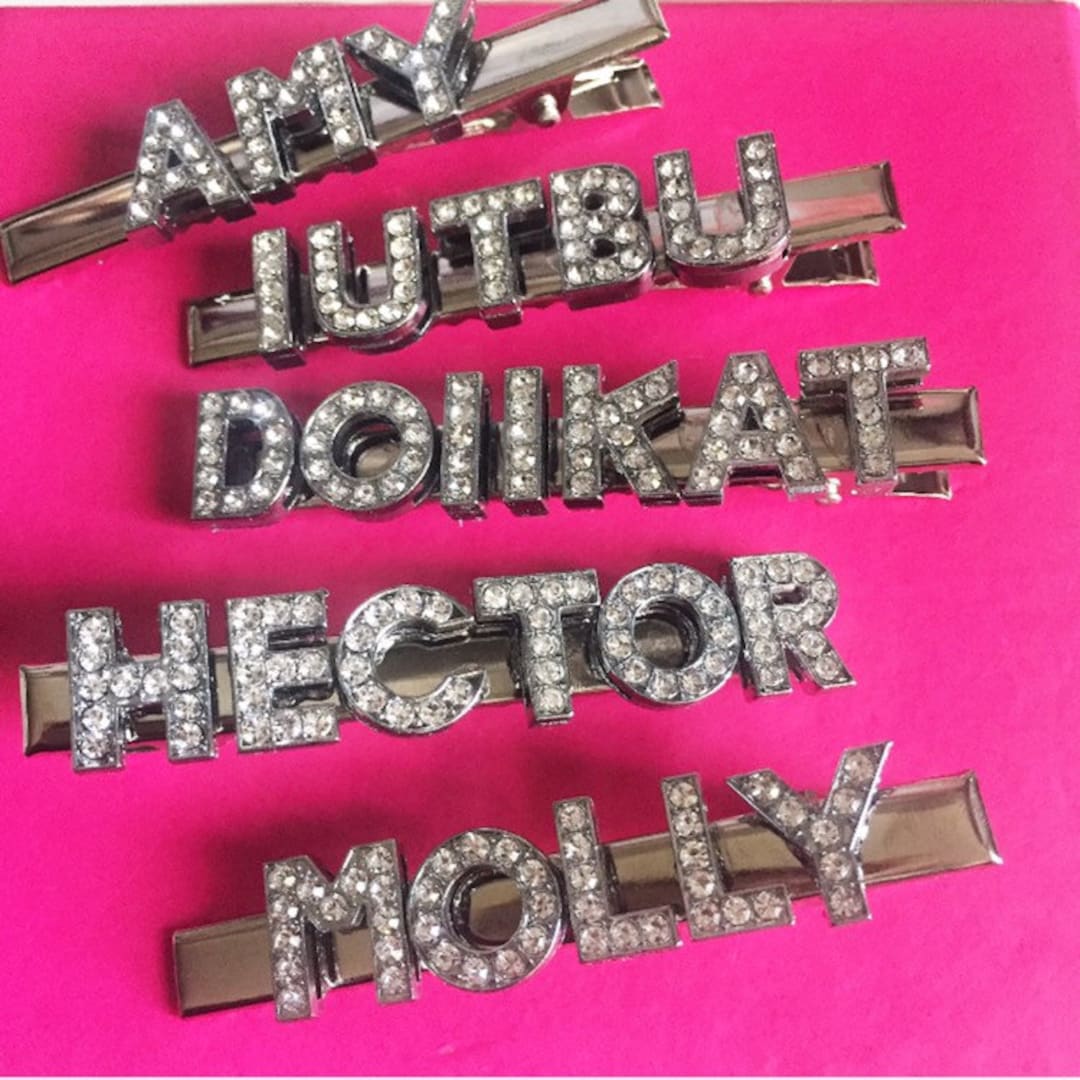 Personalised Hair Clip, Custom Hair Clip, Customised Hair Clips ...