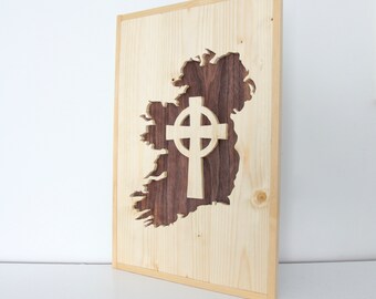 Personalized Wooden Map of Ireland Handmade Irish Gift - Etsy Ireland