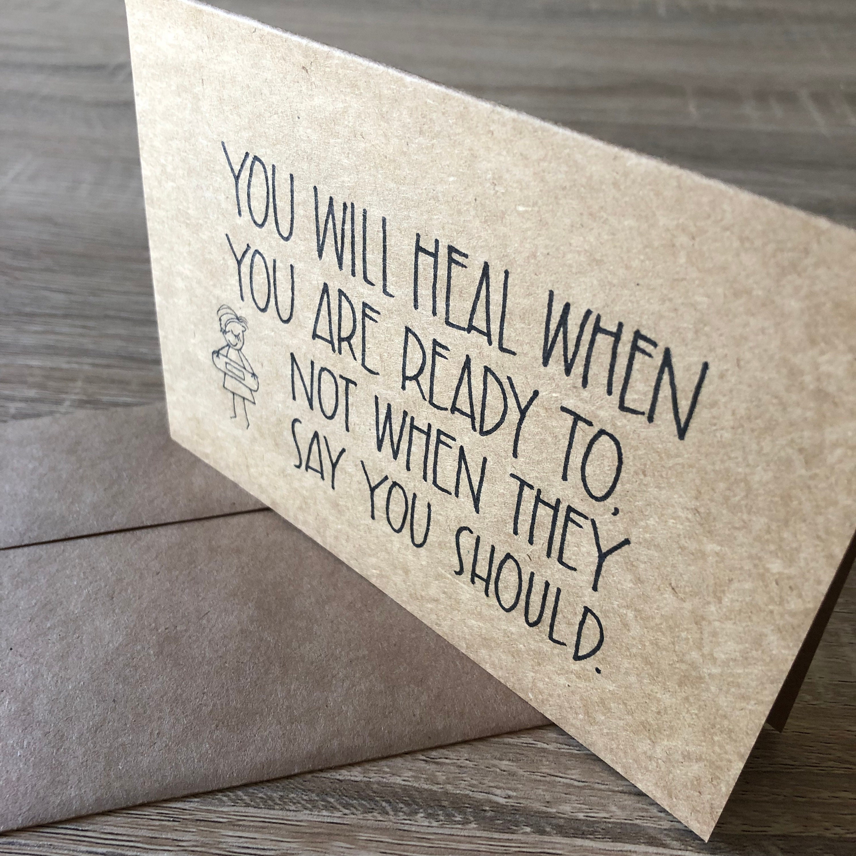 Wellbeing Card: Healing | Etsy