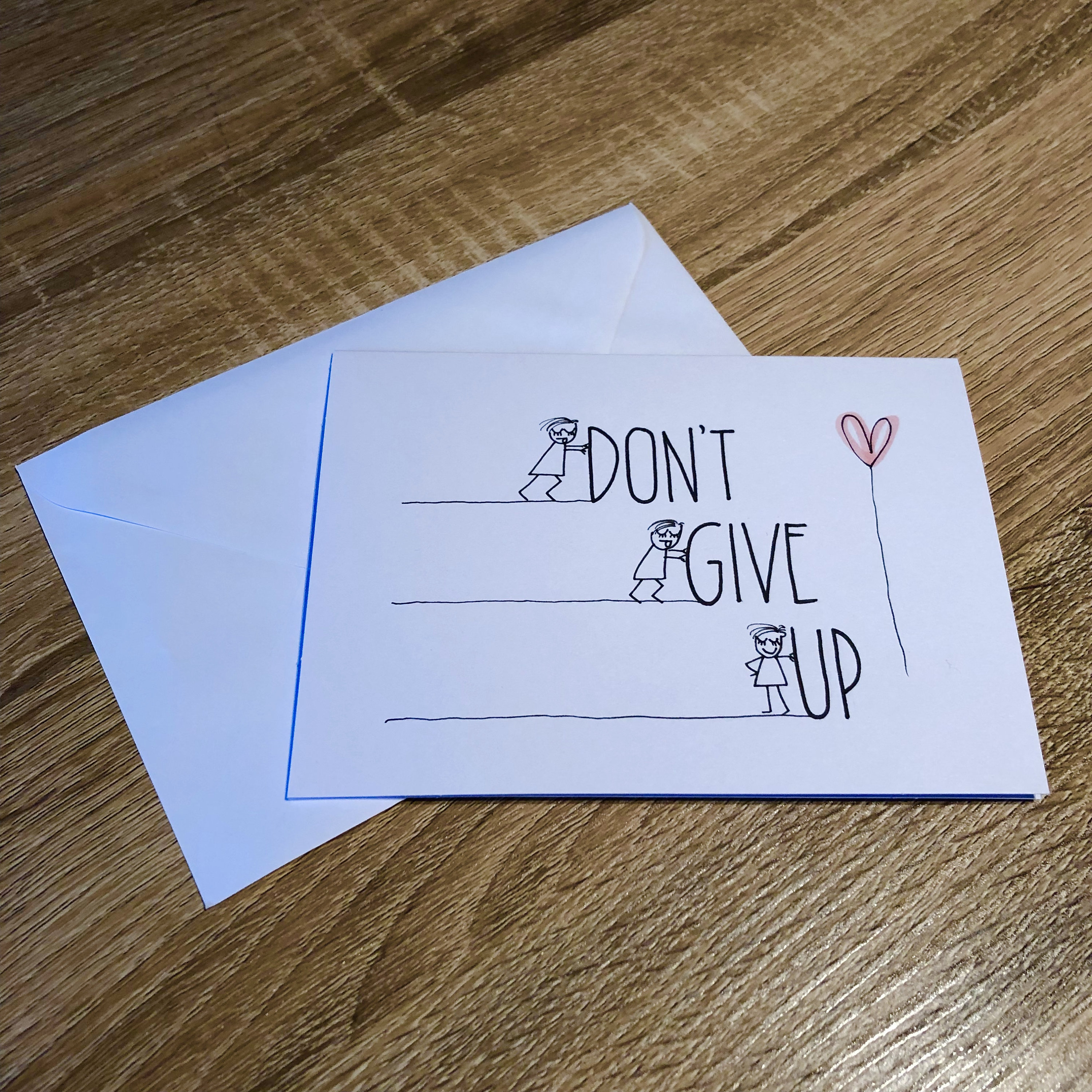 Wellbeing Card: Don't Give Up - Etsy