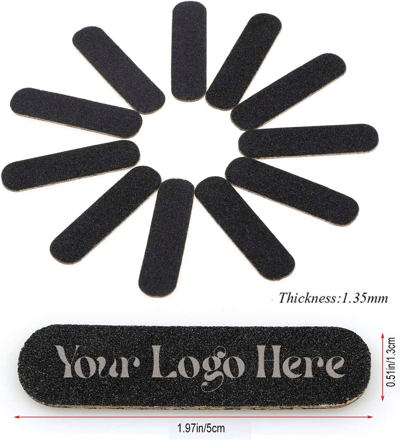 Custom Made Disposable Mini Nail File 180/240,grit Double Sided Emery ...