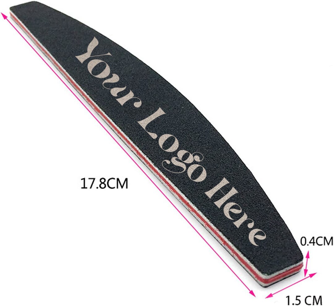 Custom Made Disposable Nail File 180/240,grit Double Sided Emery Board ...