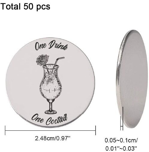 5-250 Customized Cocktail Tokens,company Token,metal Token Gift ...