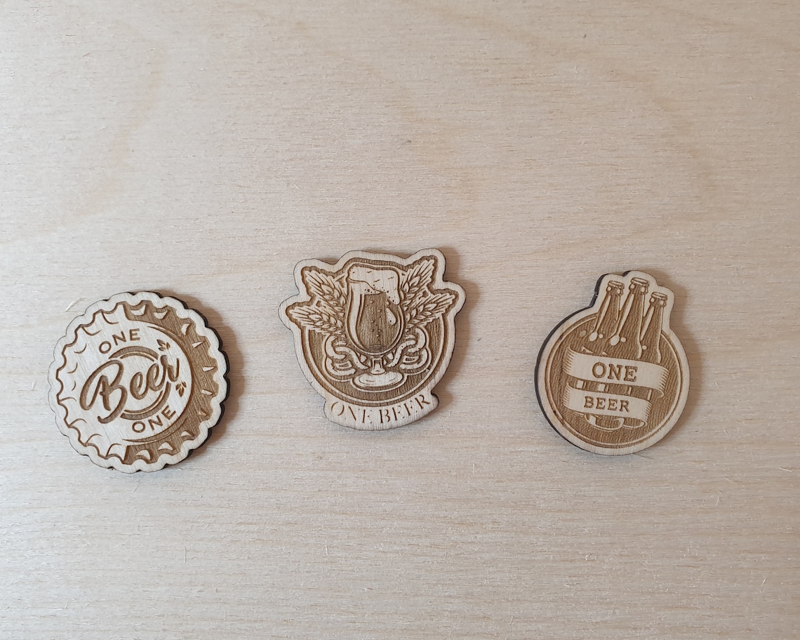 5-250 Customized Beer Tokens,company Token,wooden Token Gift,drinking ...