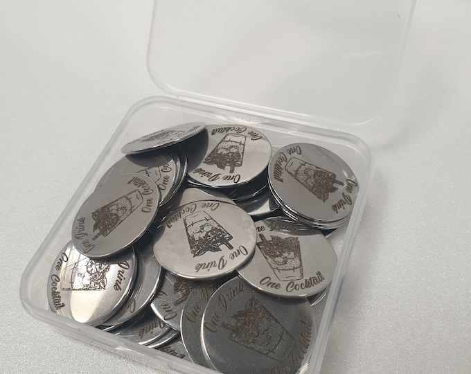 5-250 Customized Cocktail Tokens,company Token,metal Token Gift ...