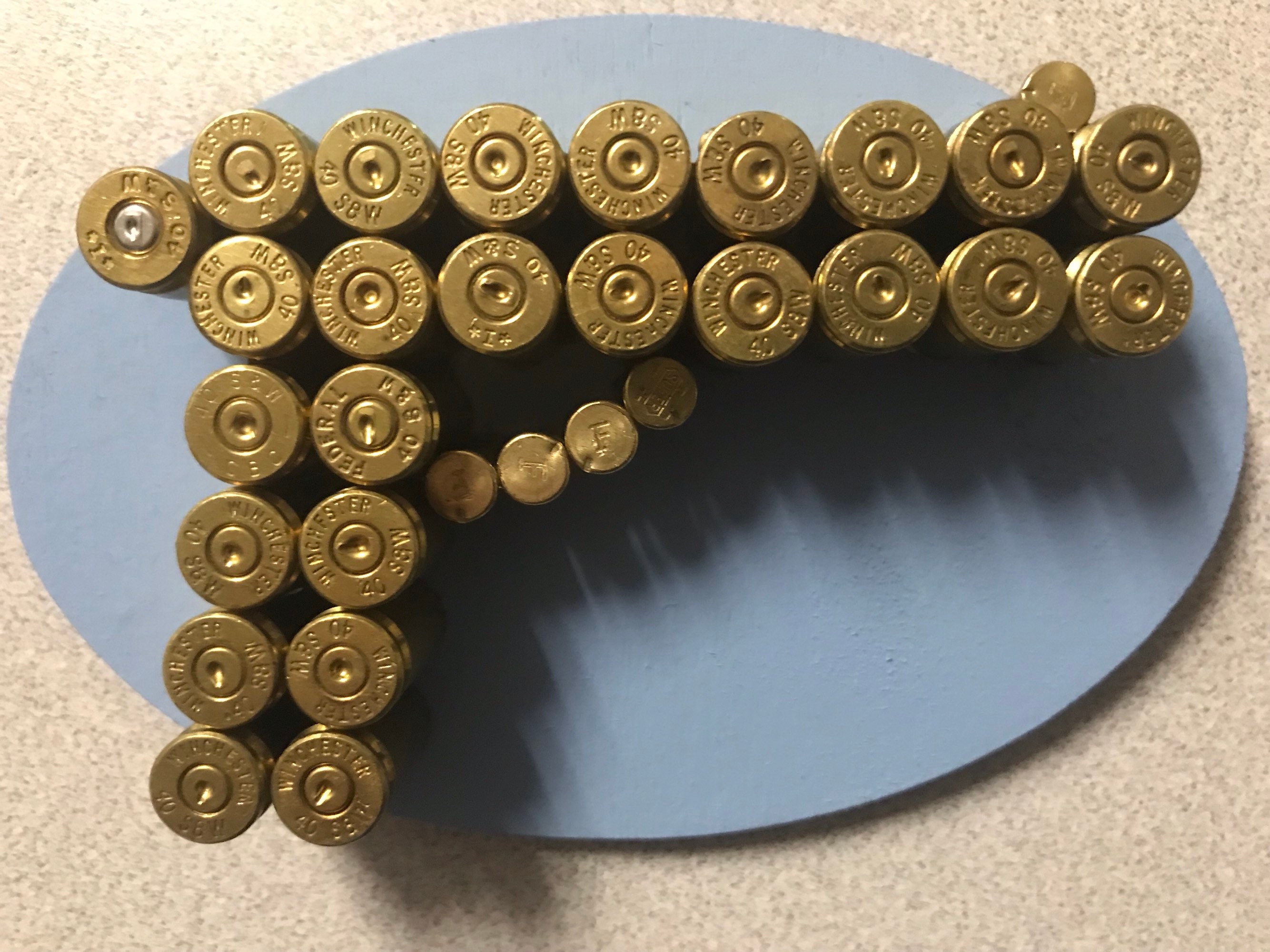 9mm Bullet Casing Art Frame | Etsy