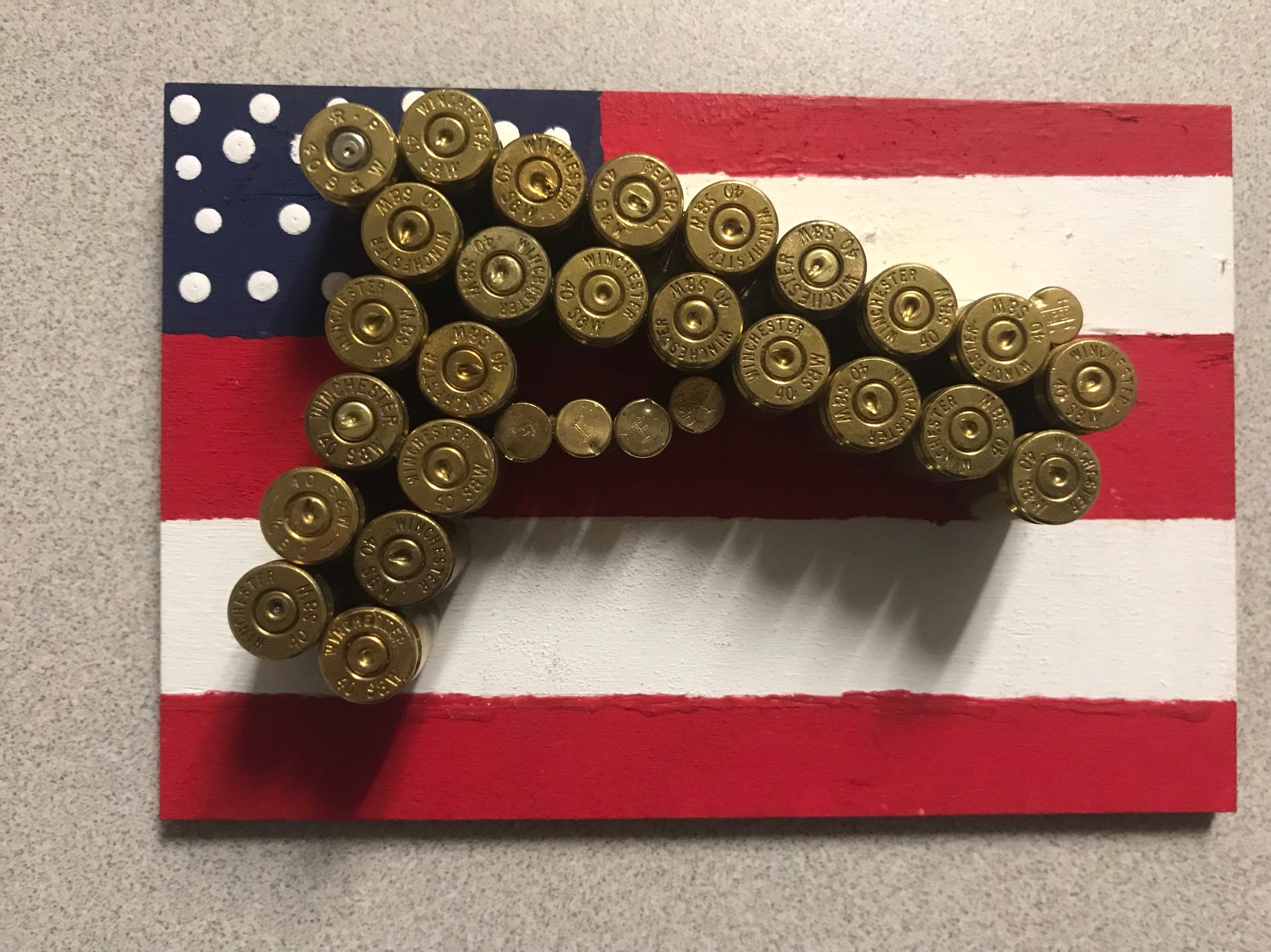 9mm Bullet Casing Art Frame | Etsy
