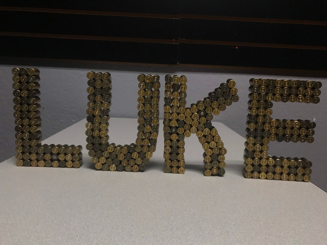 Customized Bullet Letters | Etsy