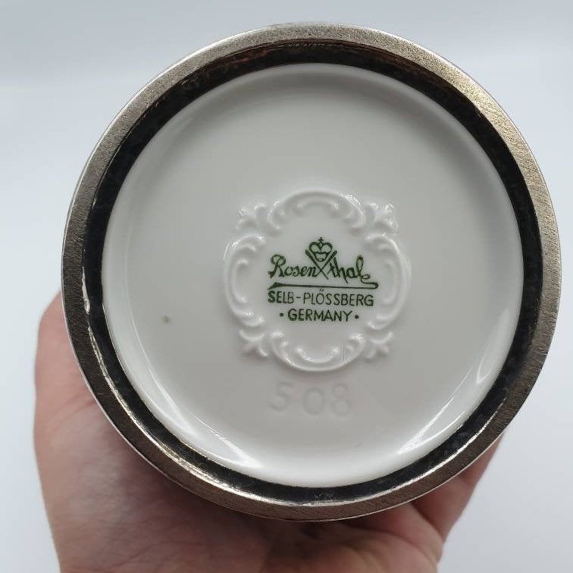 Rosenthal Selb-plossberg Silver Overlay Vase With Flying Birds 1955 - Etsy