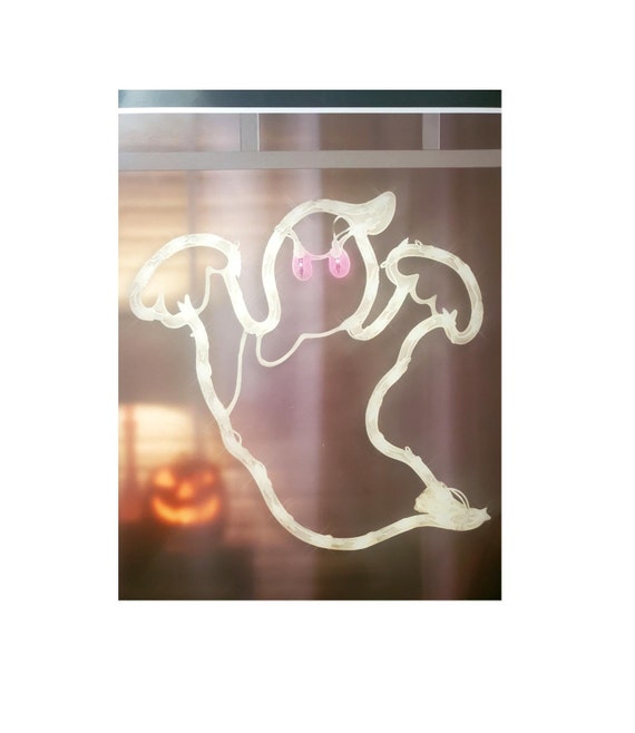 Halloween Ghost Silhouette Lighted Window Decoration 1 Piece - Etsy
