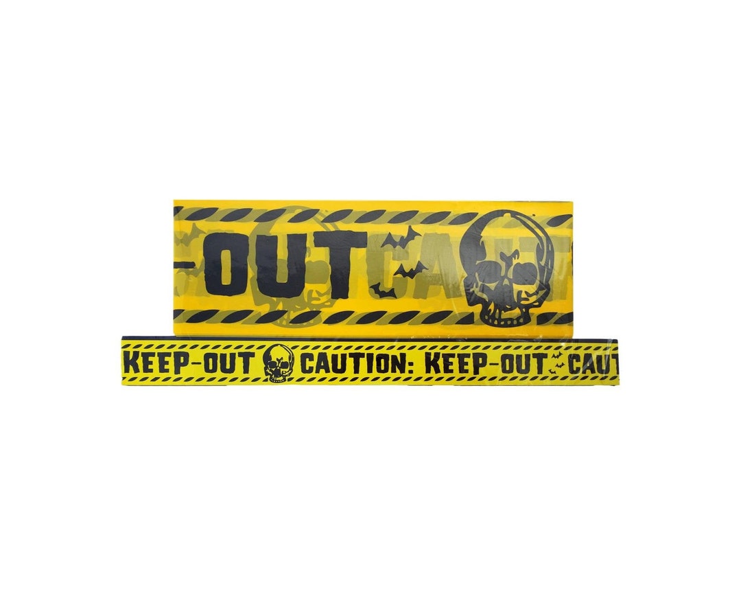 Halloween Caution Keep Out Warning Tape Decoration - Etsy