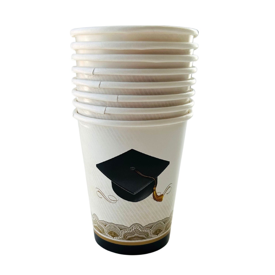 Graduation Classic Hot/cold Disposable Paper Cups With 9-ounce Capacity ...