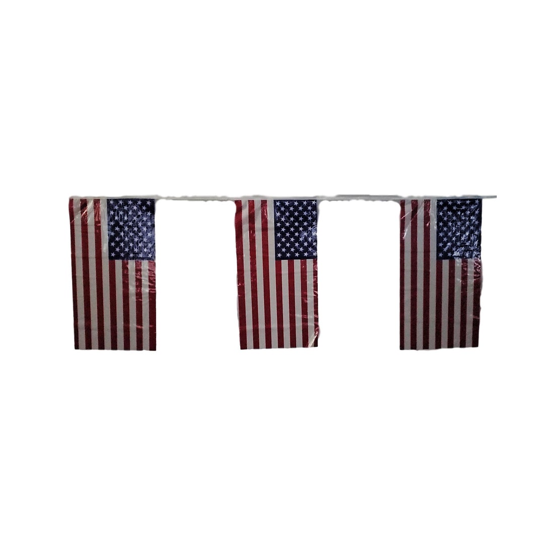 Patriotic American Flag Banner 2 Pieces - Etsy