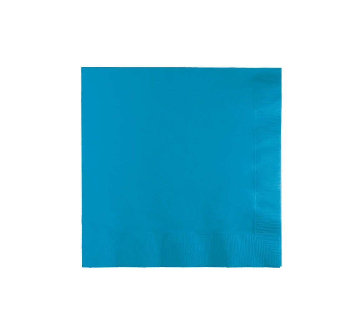 Turquoise Plain Solid Color Paper Disposable Luncheon Napkins - Etsy