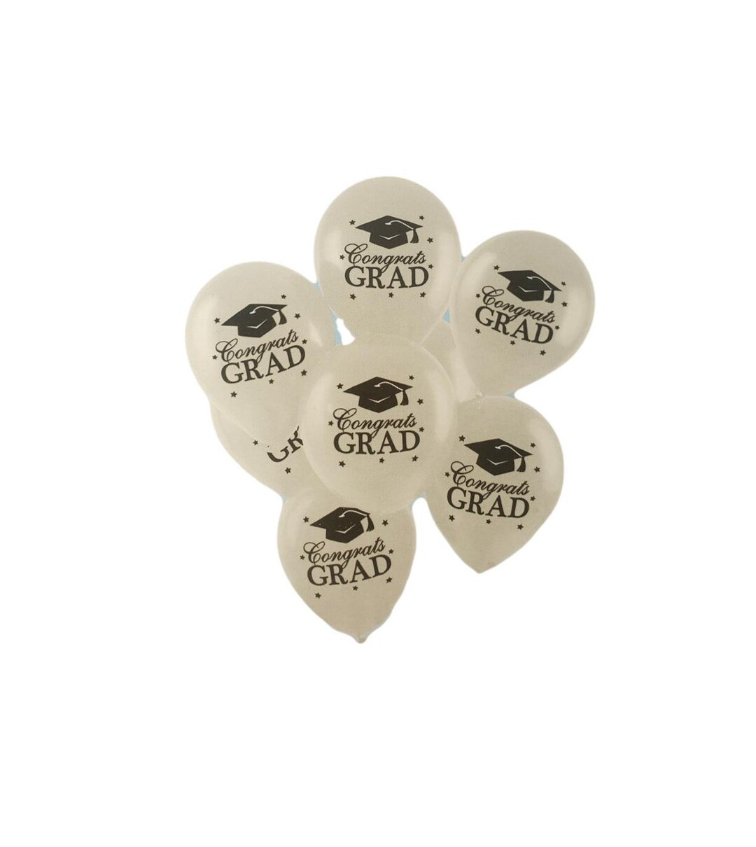 Graduation Decorations White Latex Congrats Balloons – 16 Count - Etsy