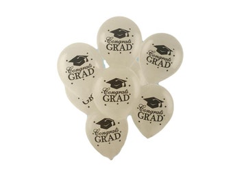 CONGRATS GRAD Letter Balloon Banner Gold Rose Gold Silver - Etsy