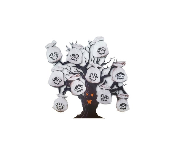 Halloween Ghost Tree Decorations Plastic Bags 10 Pack - Etsy