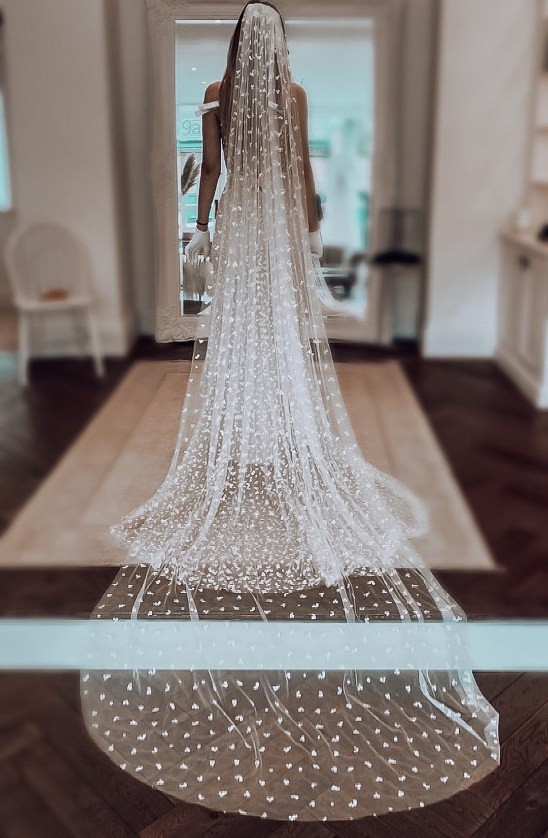 Cathedral Wedding Veil Long Bridal Veil Soft Tulle Wedding Veil Off ...