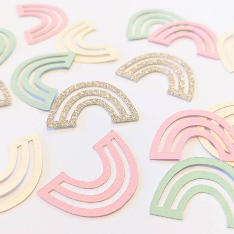 Rainbow Confetti - Etsy