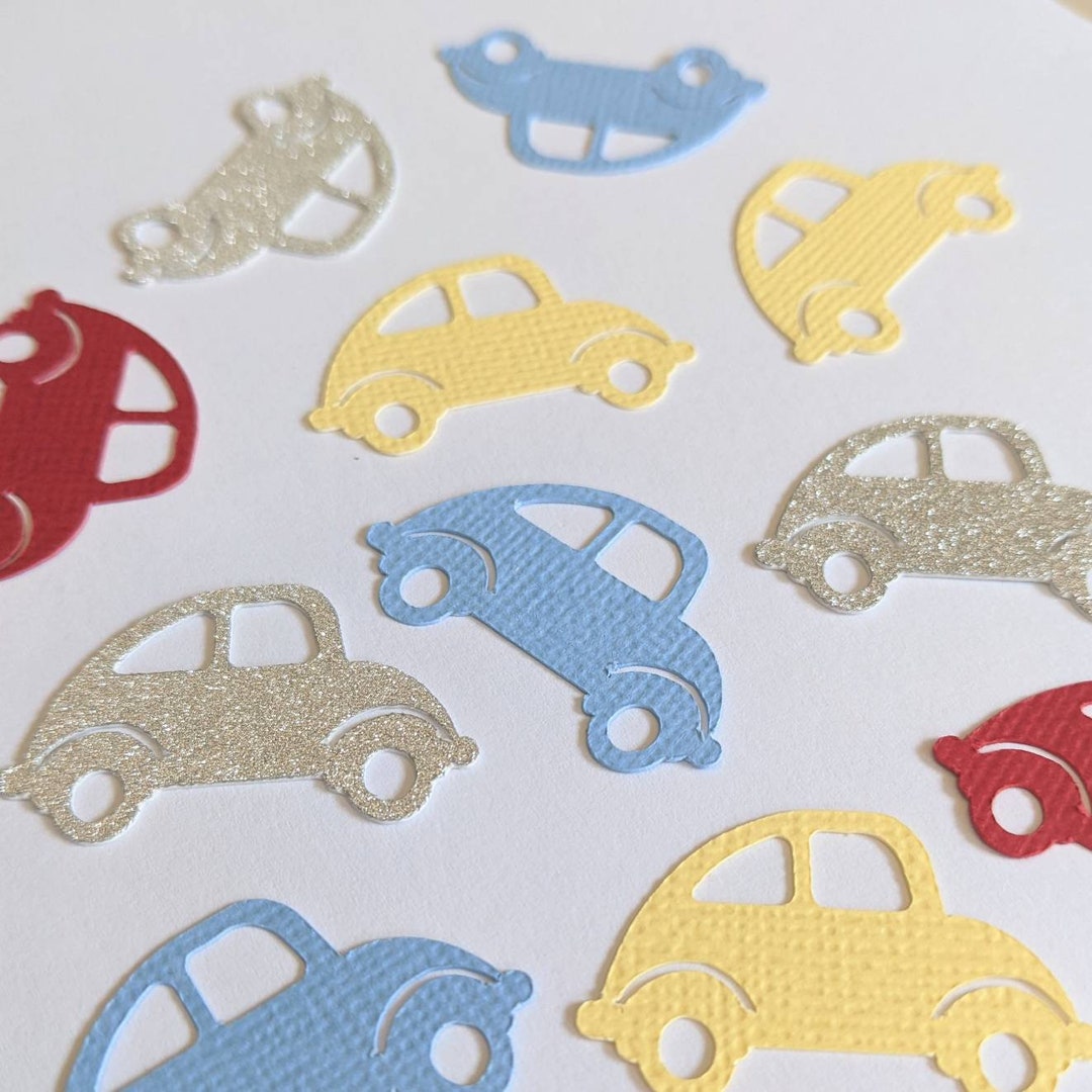 Car Confetti / Car Party Decorations / Car Table Scatter / Red, Blue ...