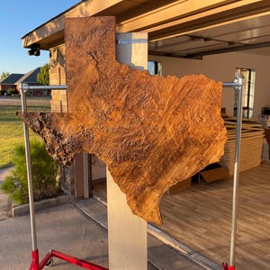 60in Texas 3D Relief Map - Etsy