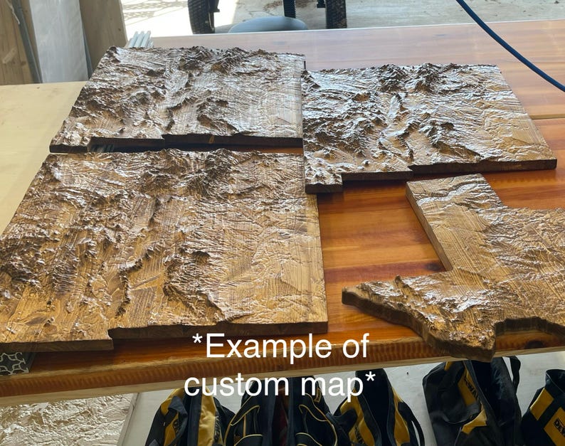Custom 3D Relief Map - Etsy