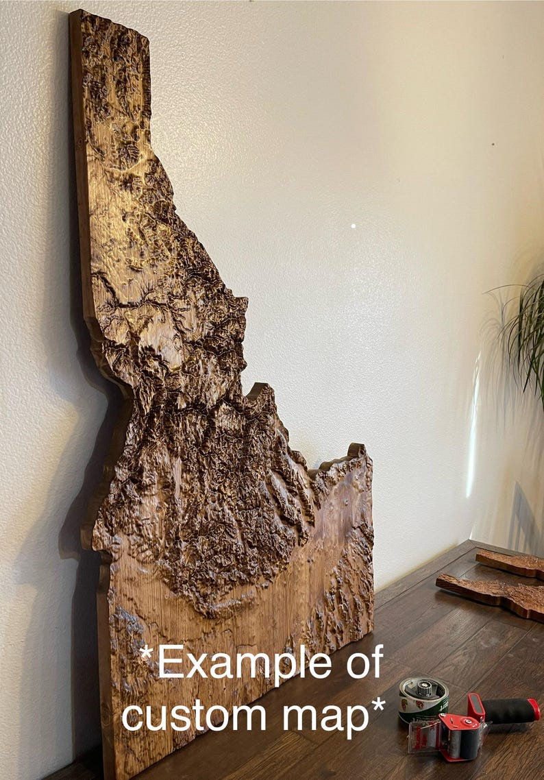 Custom 3D Relief Map - Etsy
