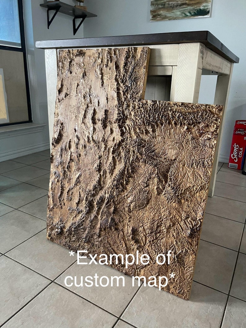 Custom 3D Relief Map - Etsy