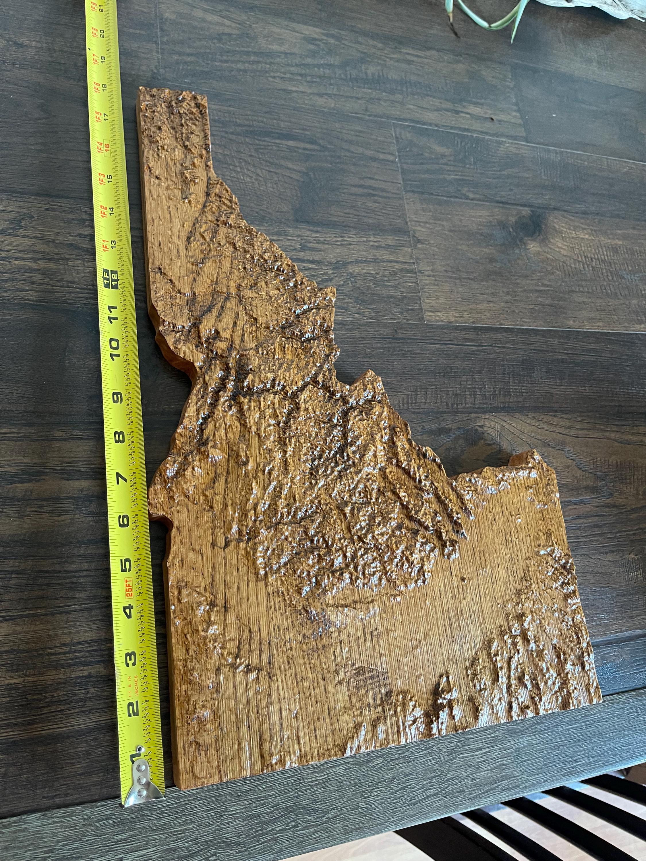 18in Idaho 3D Relief Map - Etsy