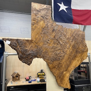 60in Texas 3D Relief Map - Etsy