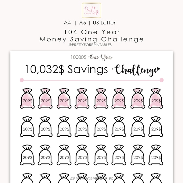 Save 10k in 12 Months - Etsy