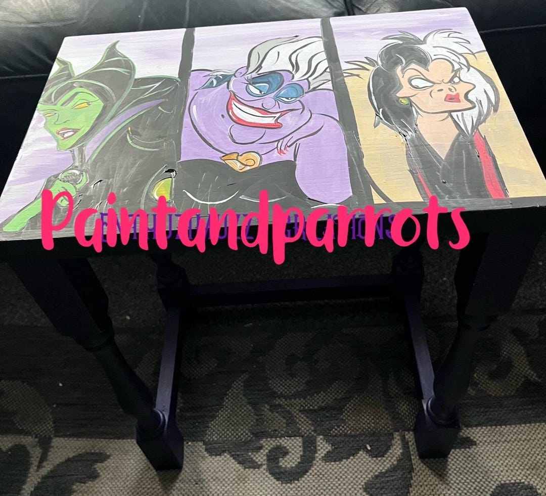 Villains, Evil Queens Inspired Small Table - Etsy