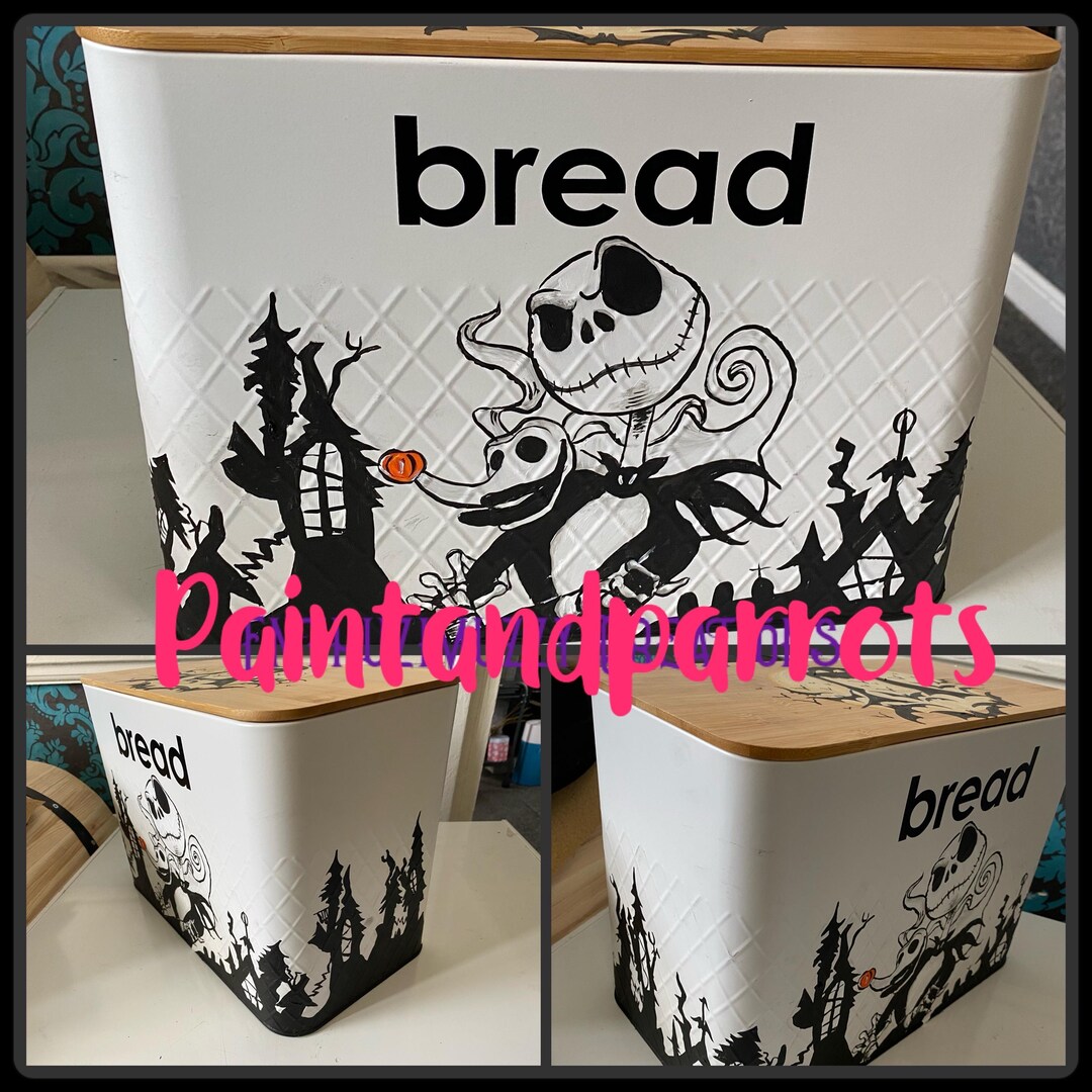 Nightmare Before Christmas Inspired Metal Bread Bin - Etsy UK